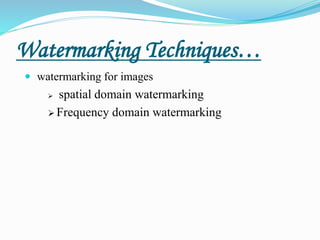 CSE digital Watermarking report | PPTX | Internet for Beginners | Internet