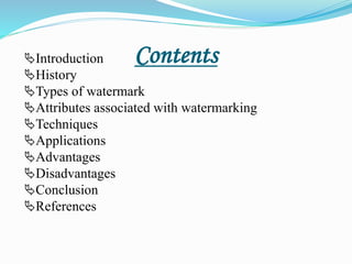 CSE digital Watermarking report | PPTX | Internet for Beginners | Internet
