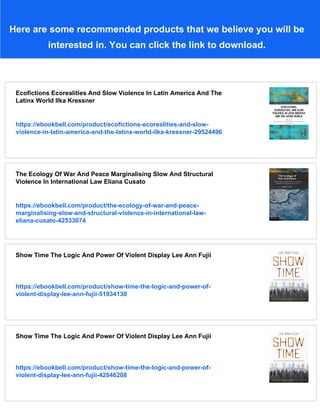 Slow Violence And The Environmentalism Of The Poor Rob Nixon | PDF