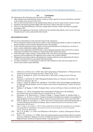 Coping With Work-Related Stress among Factory Workers In The ...