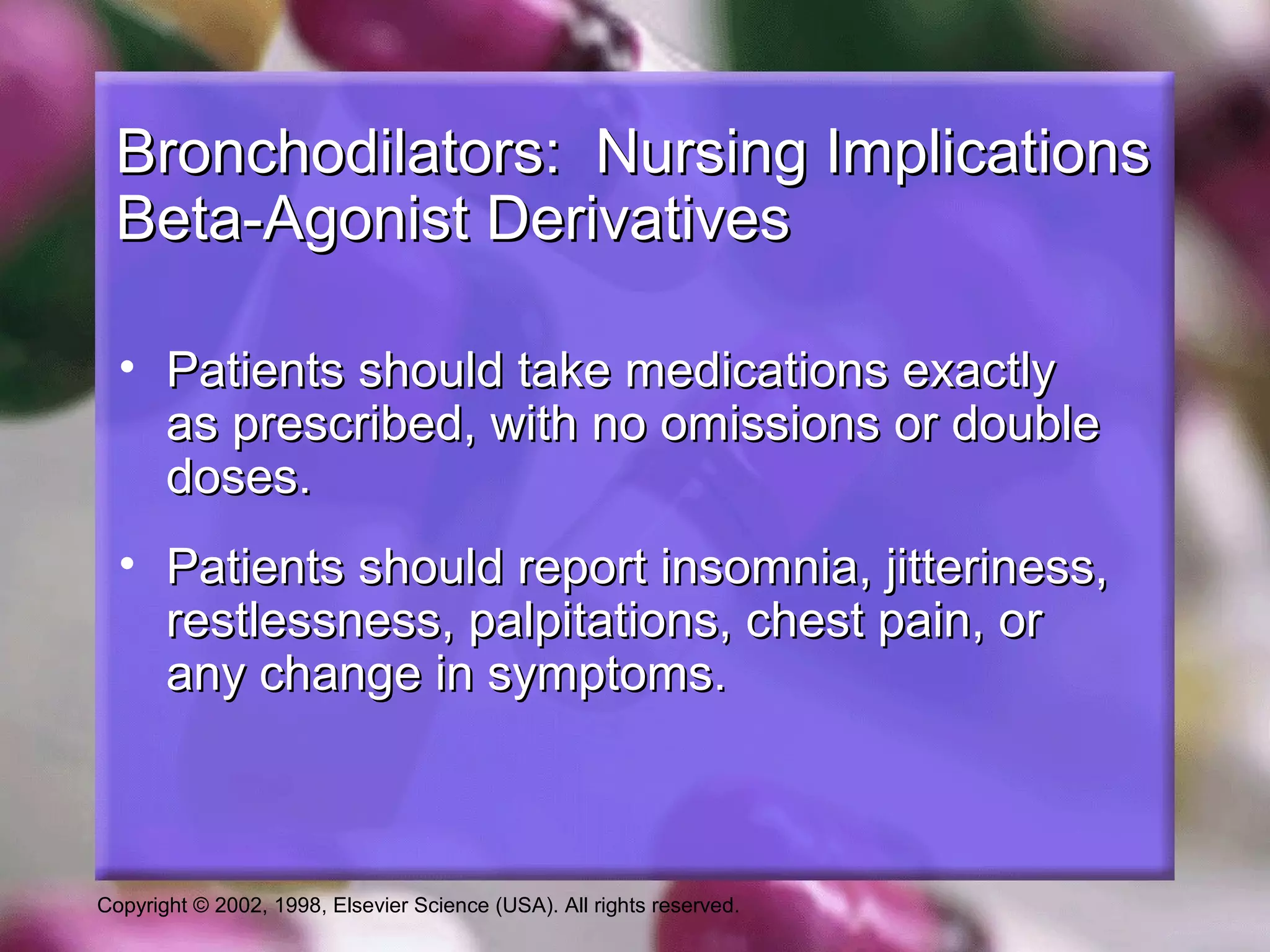 bronchodilators | PPT