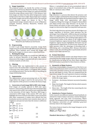 Classification of Mango Fruit Varieties using Naive Bayes Algorithm | PDF