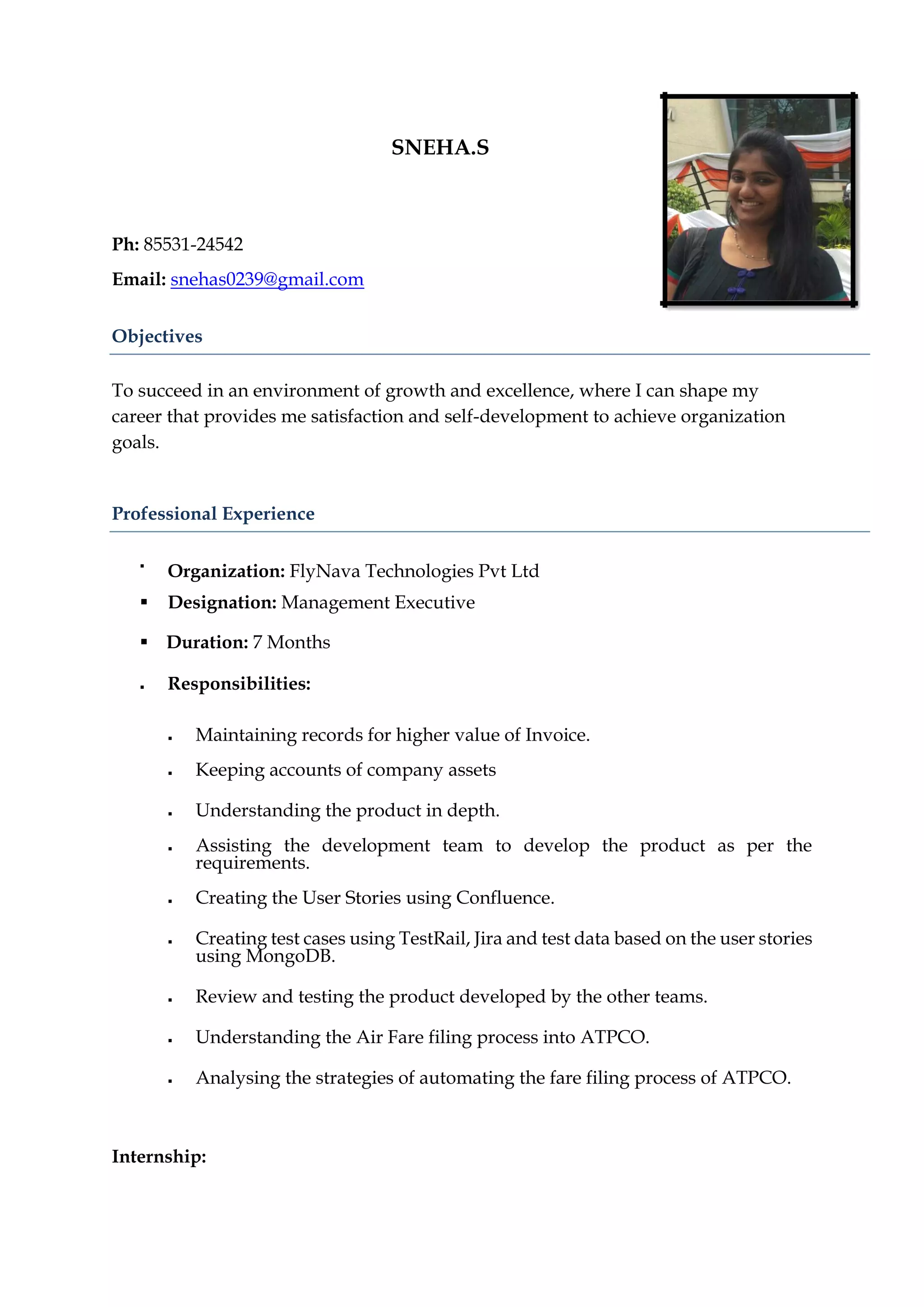 Sneha_Resume | PDF