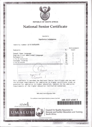 NATIONAL SENIOR CERTIFICATE GRADE 12, 55% OFF
