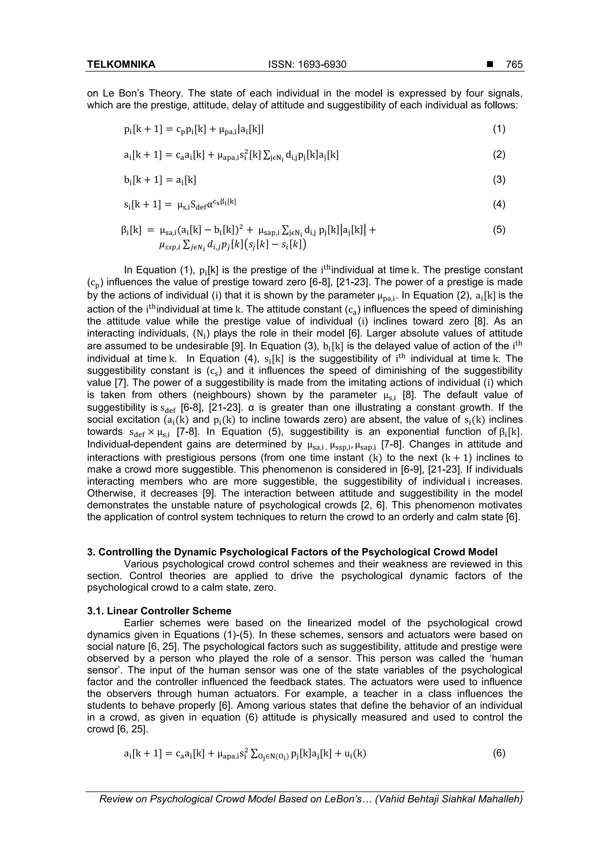 Review on Psychological Crowd Model Based on LeBon’s Theory | PDF