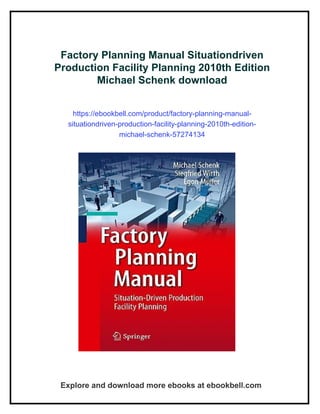 Factory Planning Manual Situationdriven Production Facility Planning ...