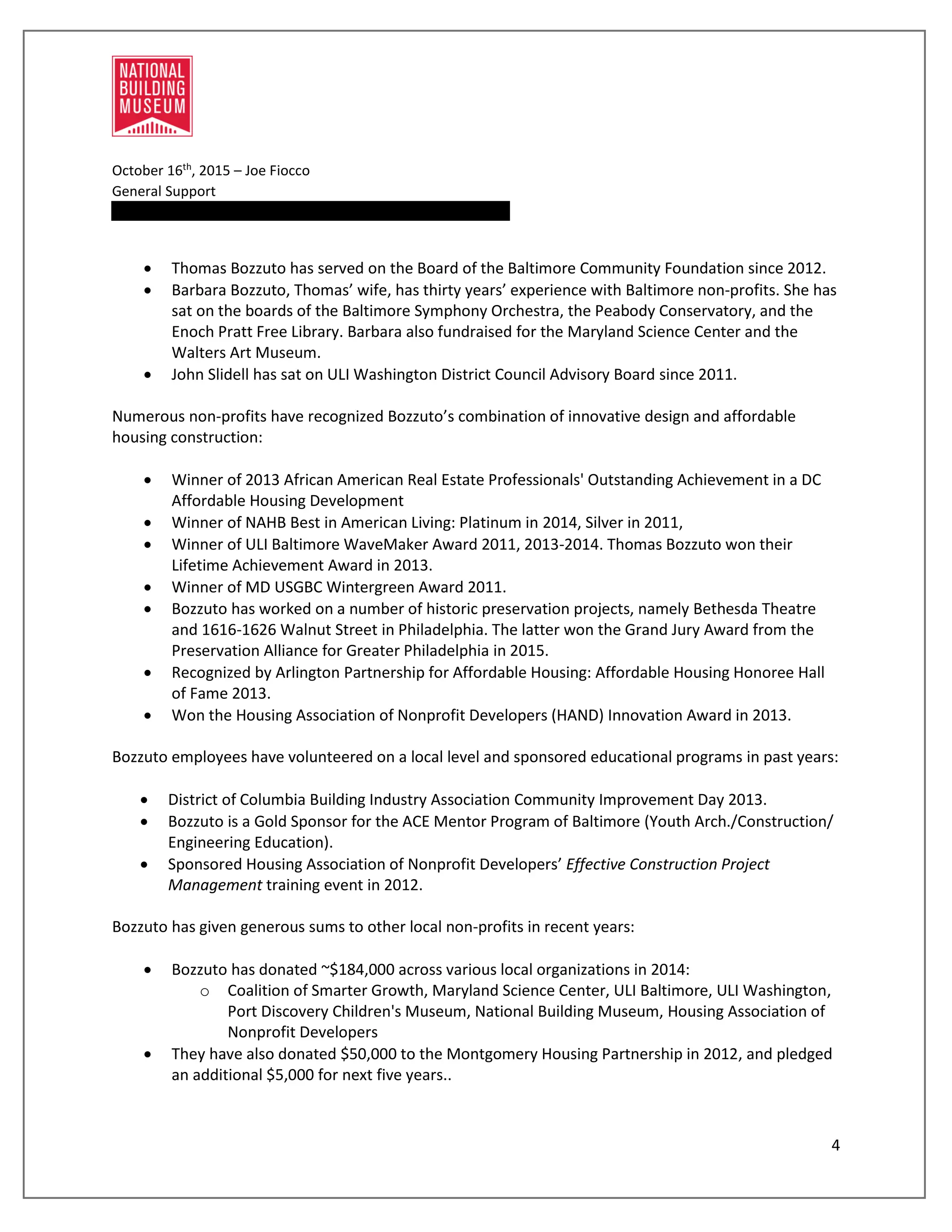 Bozzuto Group Research JF 10.7.15 Writing Sample | PDF