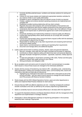 Senior CSM job description | PDF