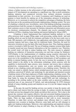 E-BANKING IMPLEMENTATION AND TECHNOLOGY ACCEPTANCE IN THE RAFIDAIN AND ...