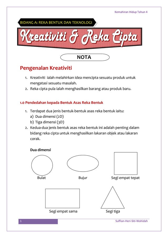 kreativiti dan reka cipta | PDF