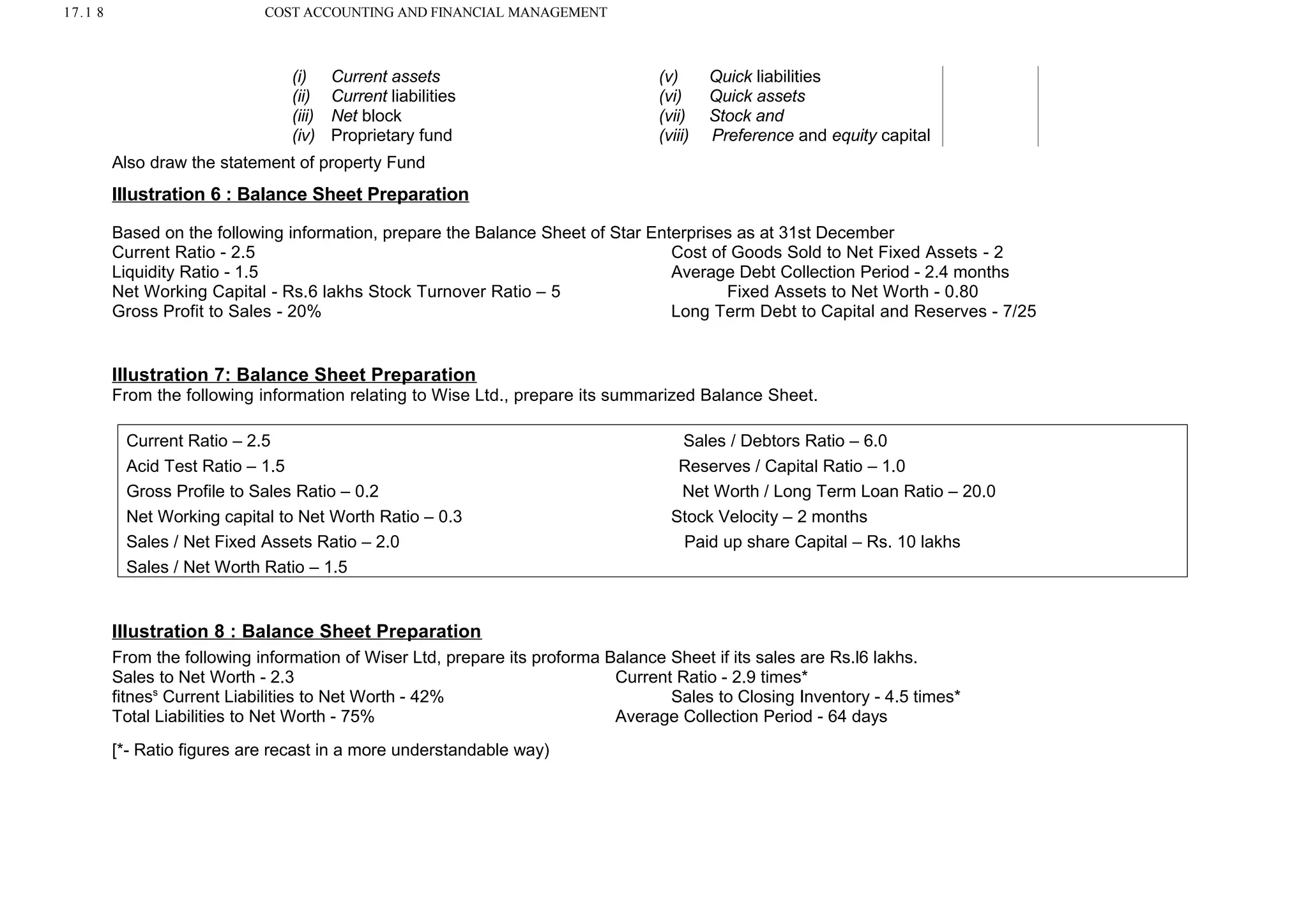 2871f ratio analysis | DOC