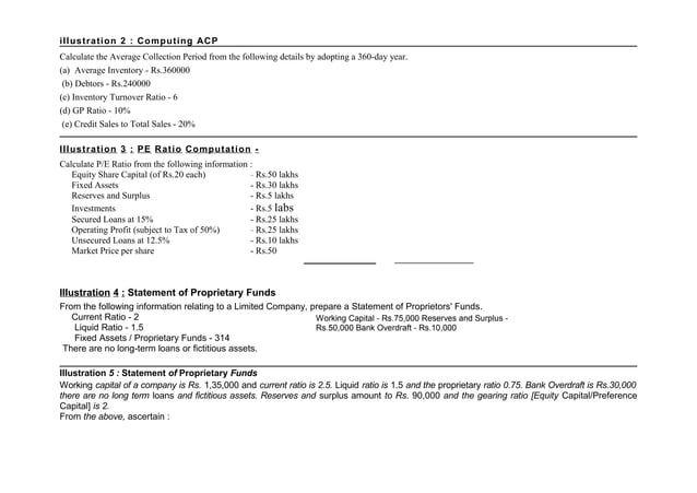 2871f ratio analysis | DOC | Stocks and Bonds | Personal Investing