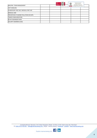 APPLICATION FORM MARINA CREWING AGENCY | DOC