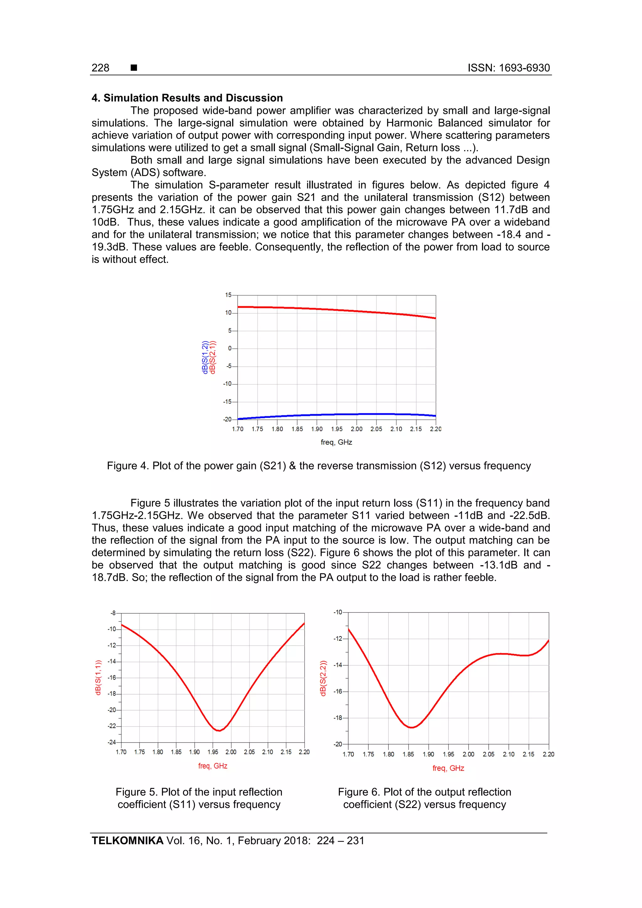A Novel Configuration of a Microstrip Microwave Wideband Power Amplifier for Wireless ...