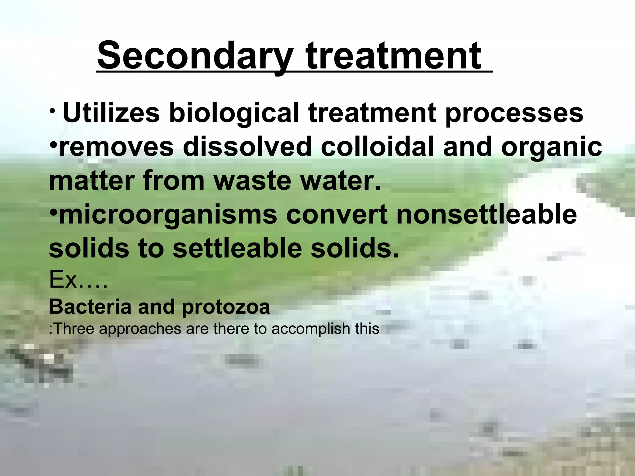 28737268 waste-water-treatment-ppt | PPT