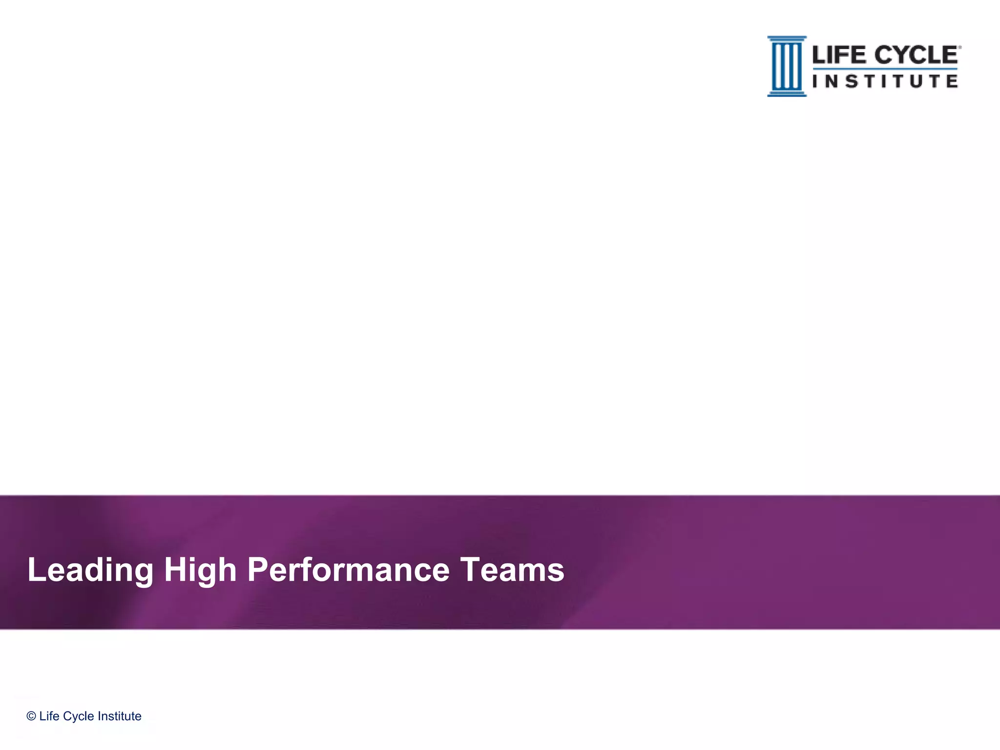 Leading High Performance Teams | PPT