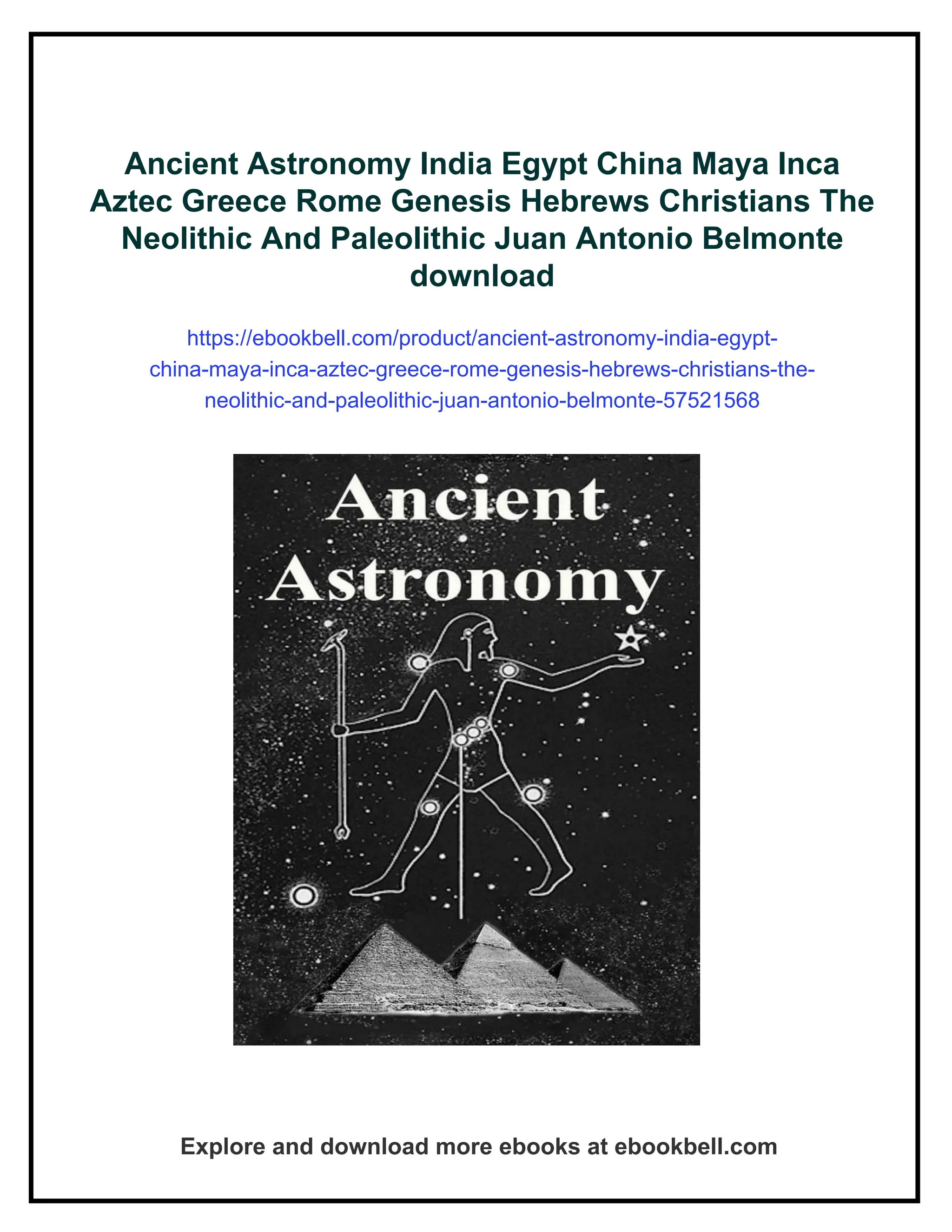 Ancient Astronomy India Egypt China Maya Inca Aztec Greece Rome Genesis ...