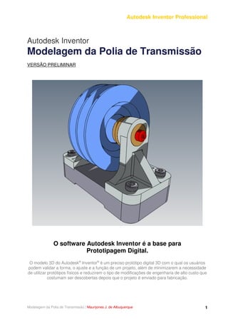 28769542 autodesk-inventor-modelagem-da-polia-de-transmissao | PDF