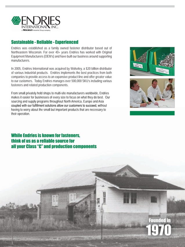 Endries Brochure | PDF | Manufacturing Industry | Industries
