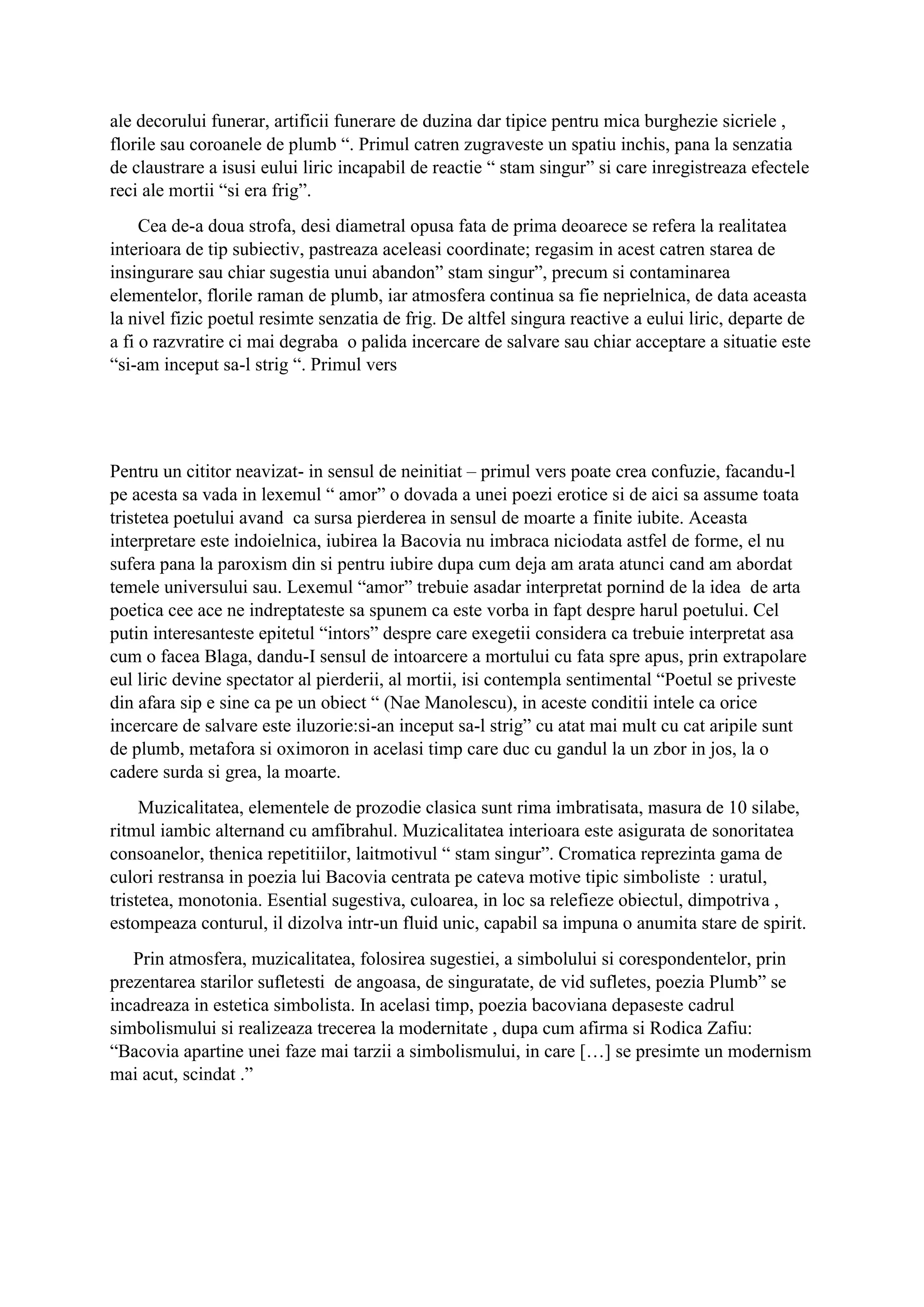 -Interpretare-poezia-Plumb | DOC