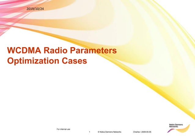 287995345-Huawei-WCDMA-Radio-Parameters-Optimization-Cases.pdf | Telecommunications Industry ...