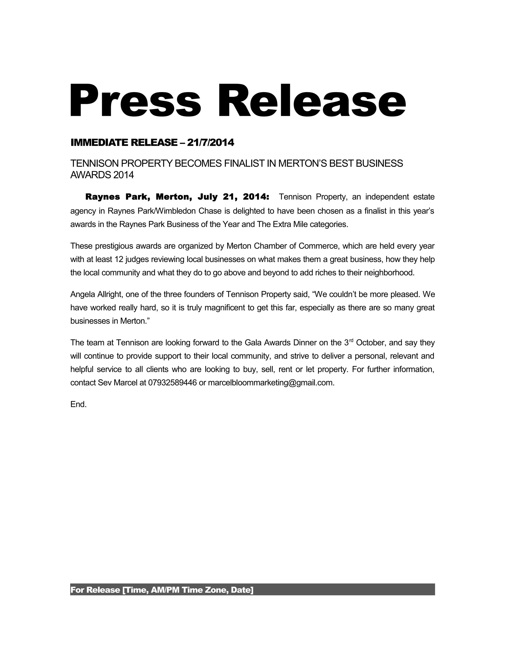 Press release_Merton Best | PDF