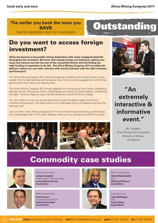 Africa Mining Congress 2011 | PDF