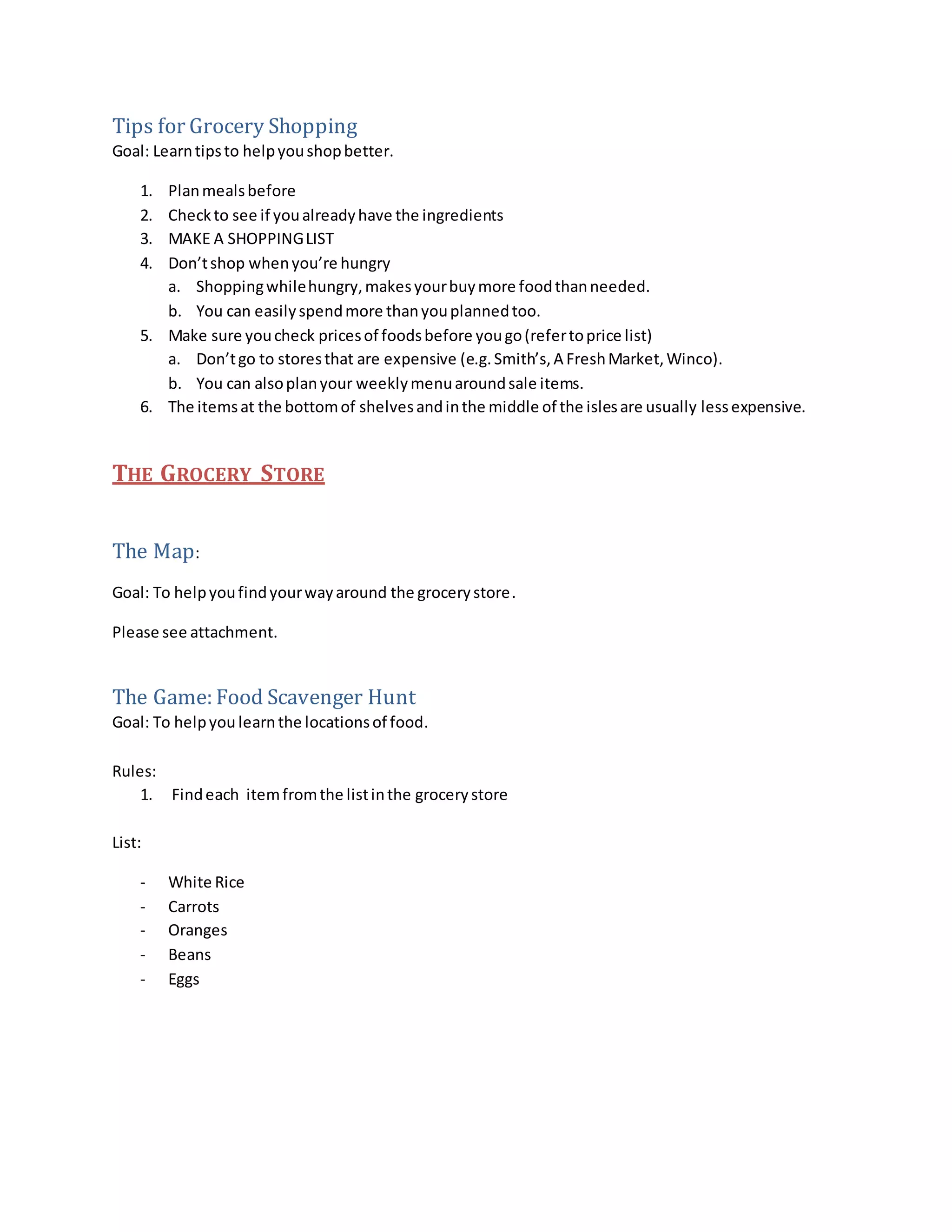 Grocery Shopping #6 | PDF