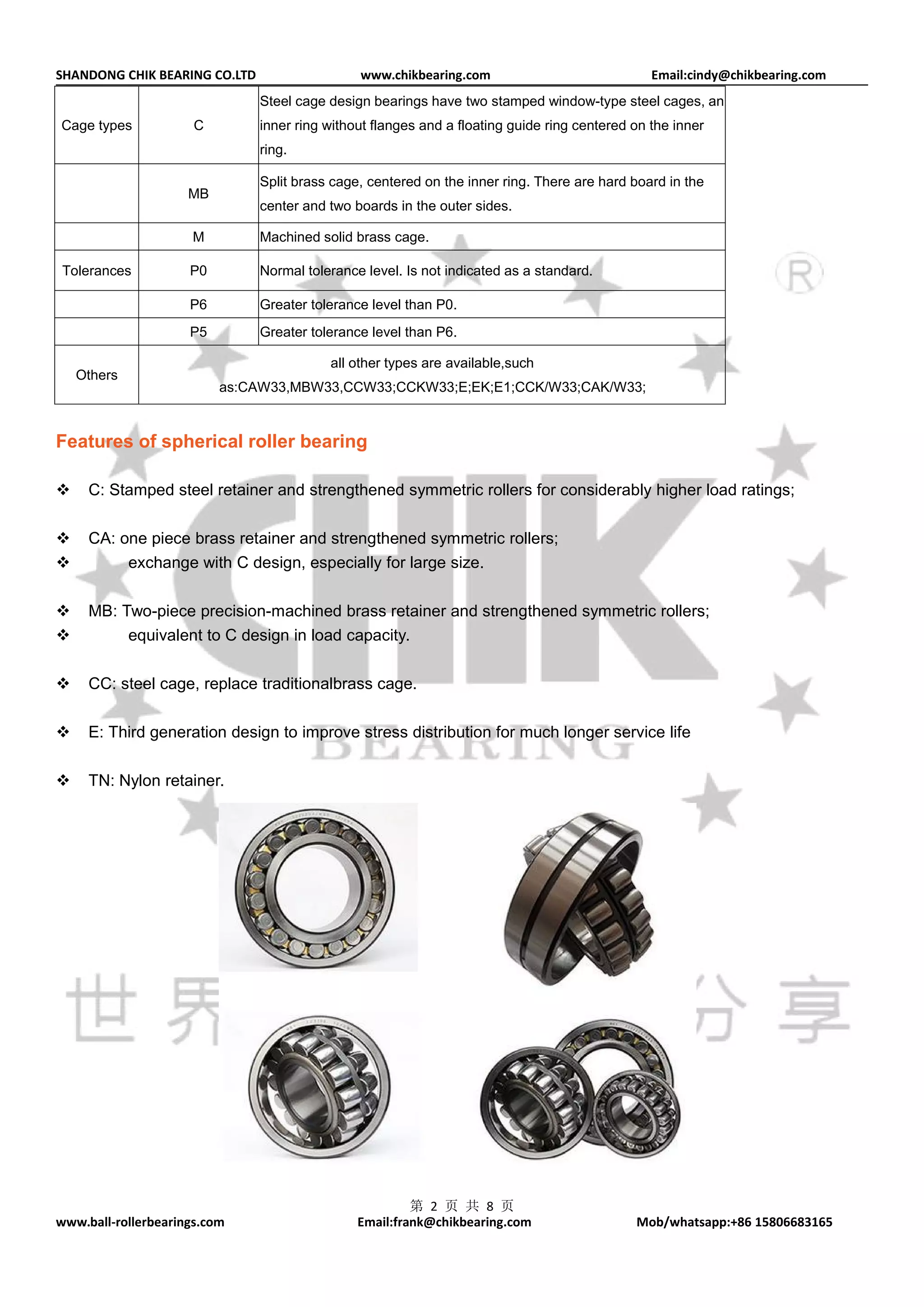 Spherical Roller Bearings parameters 2016,10 | PDF