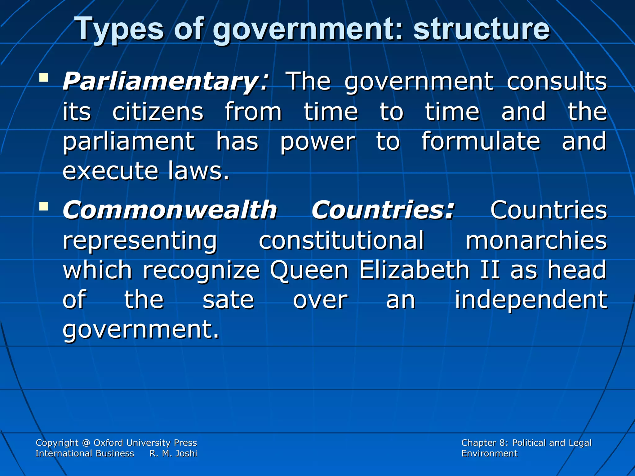 288 33 powerpoint-slides_chapter-8-political-legal-environment | PPT