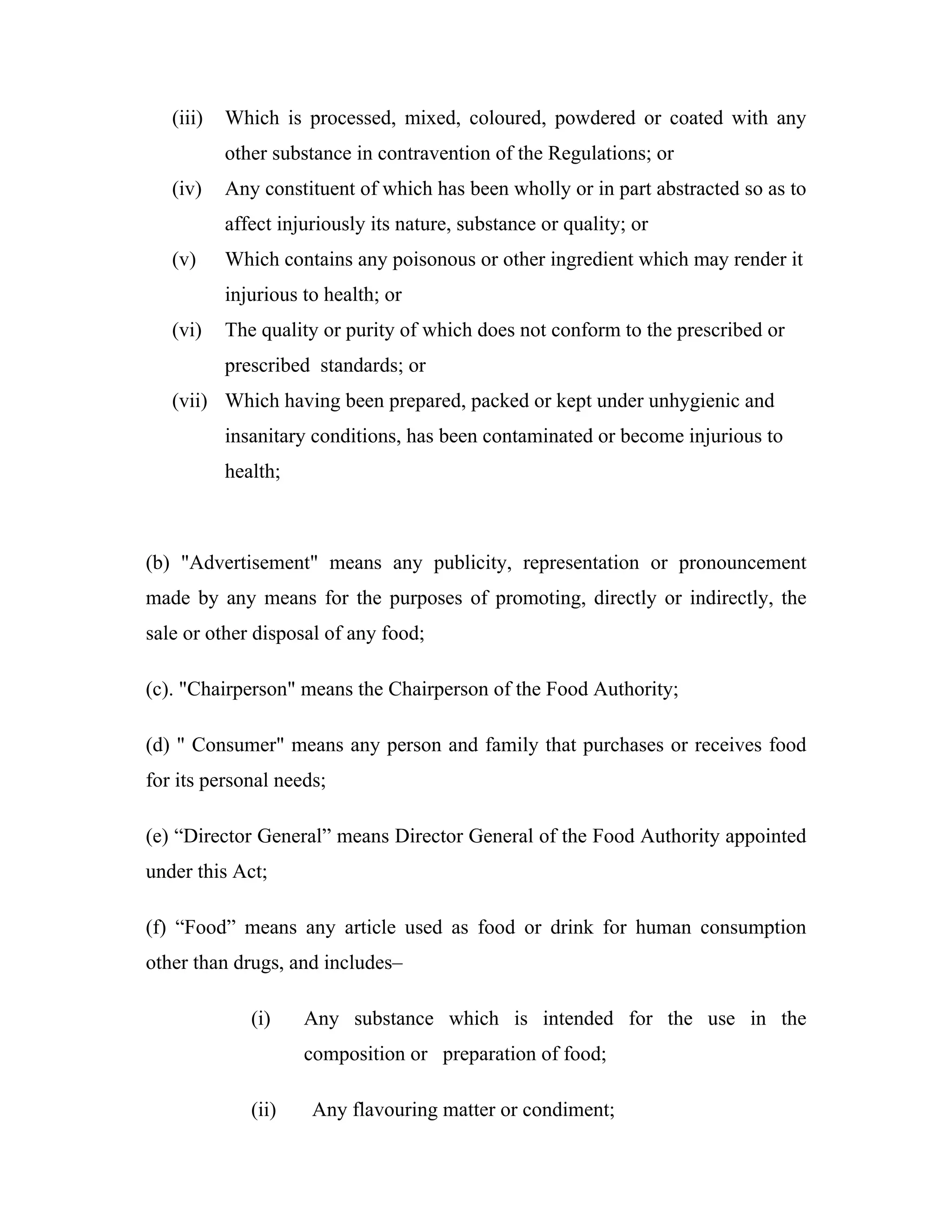 Punjab food safety and standards act 2011 & Abdul moiz | PDF