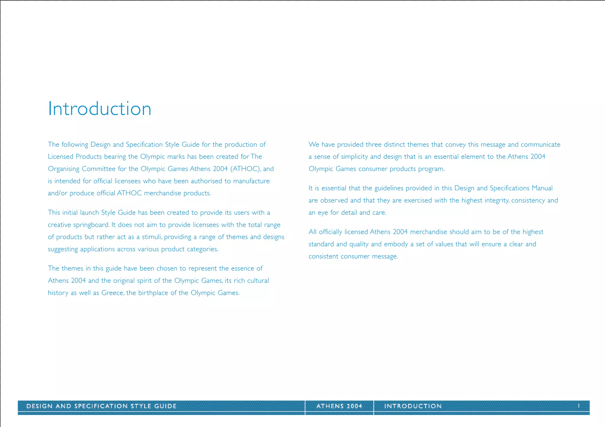 Athens 2004 Olympic Games - Style Guide Sample No1 | PDF