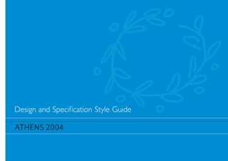 Athens 2004 Olympic Games - Style Guide Sample No1 | PDF