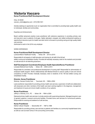 Victoria-Vaccaro | PDF | Healthcare Industry | Industries