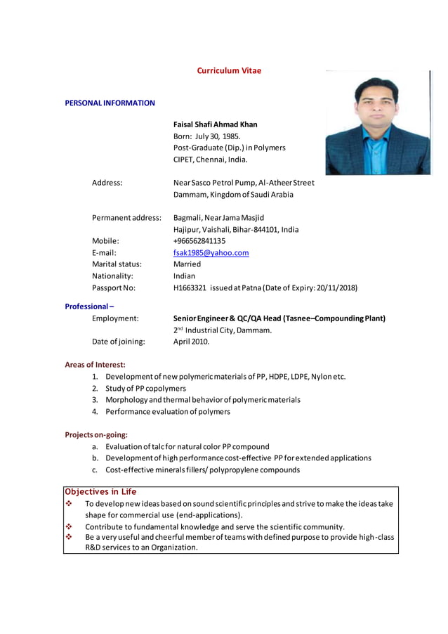 CV_Faisal Khan_25022016 | DOCX
