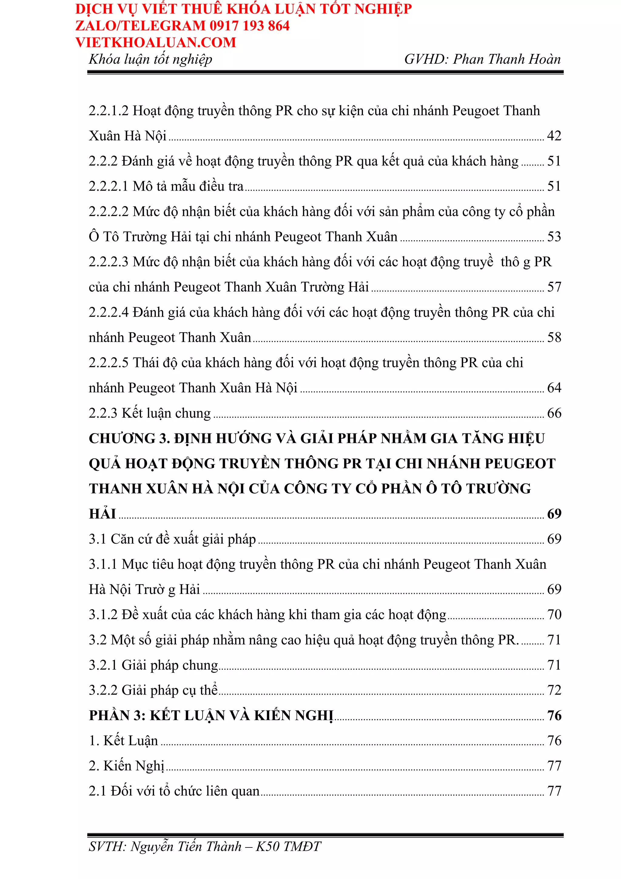 BÀI MẪU khóa luận truyền thông thương hiệu, HAY, 9 ĐIỂM | DOC