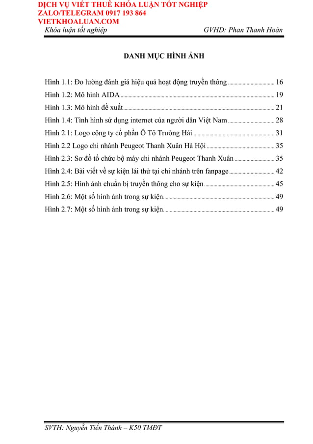 BÀI MẪU khóa luận truyền thông thương hiệu, HAY, 9 ĐIỂM | DOC