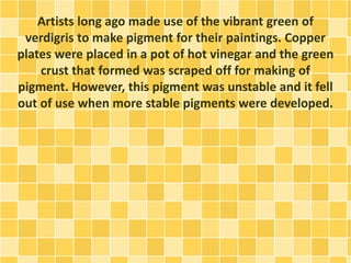 The Aged Beauty Of A Verdigris Patina | PPTX