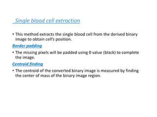 RED BLOOD CELLS EXTRACTION AND COUNTING | PPTX