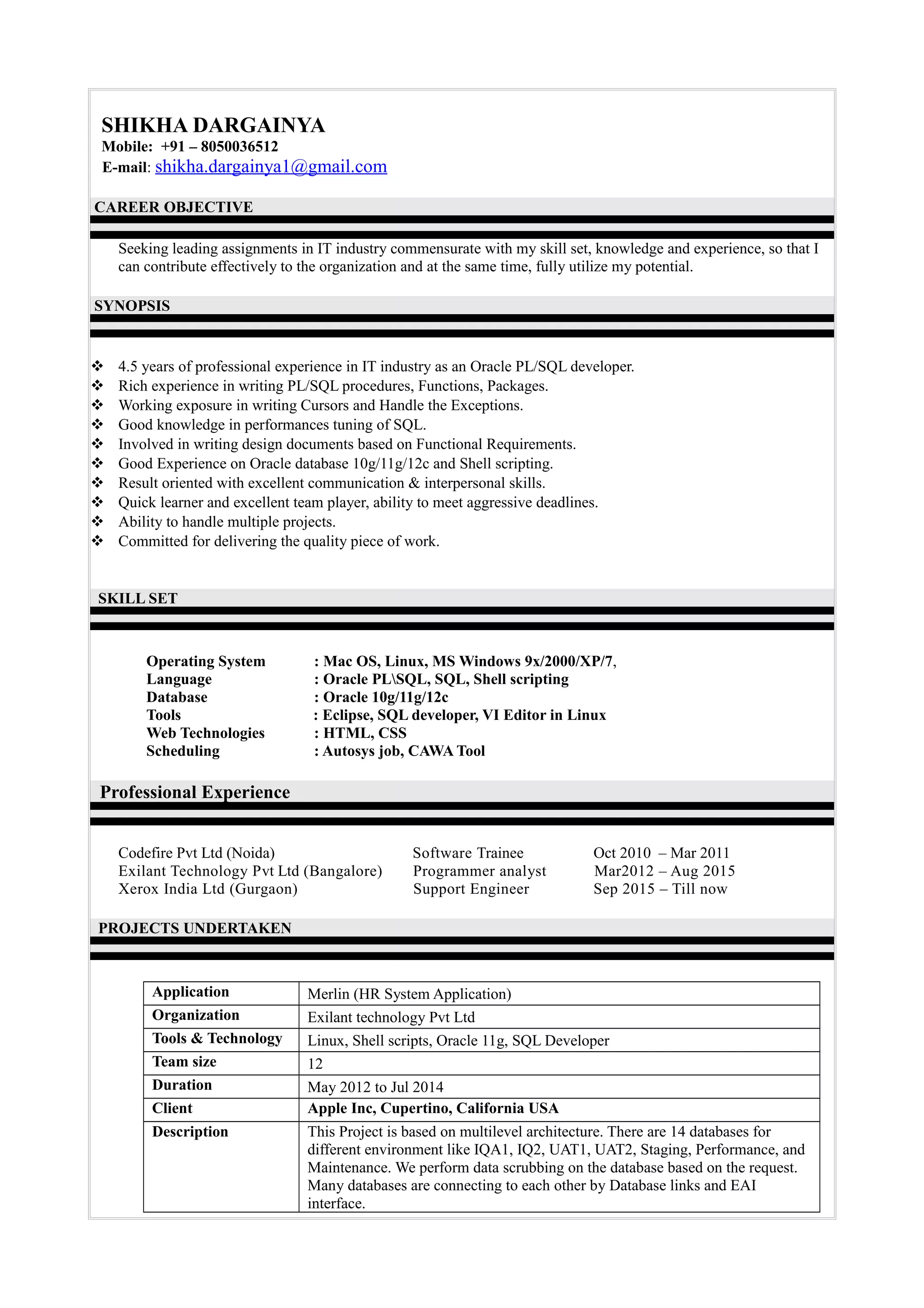 Resume_Shikha_Dargainya | DOC