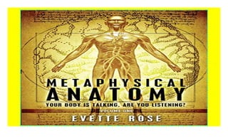 Metaphysical Anatomy: Your body is talking, are you listening?: 1 ((P.D ...