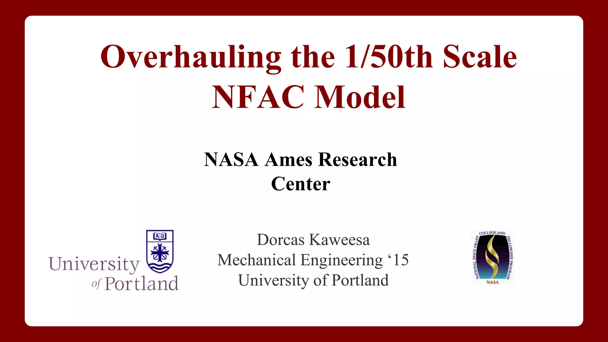 1_50th Scale NFAC Model Motor Testing-1 | PPT