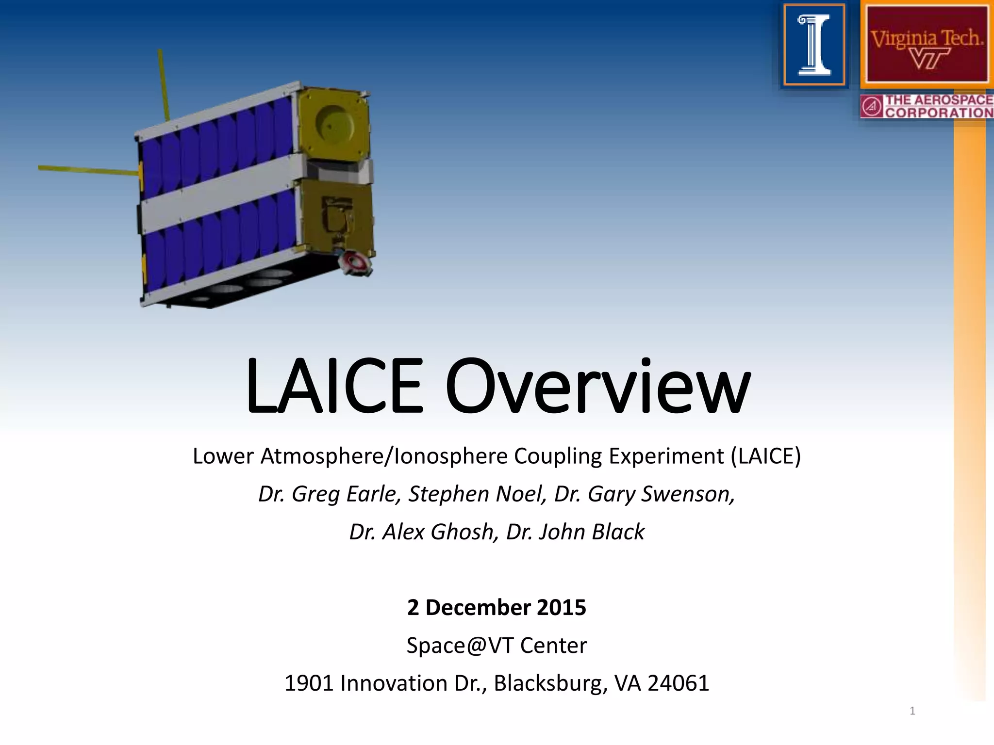 LAICE Overview - NGC Presentation 12-02-15 | PPT