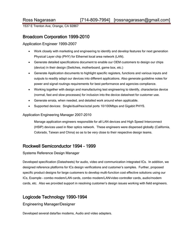 ResumeRossNagarasan | PDF