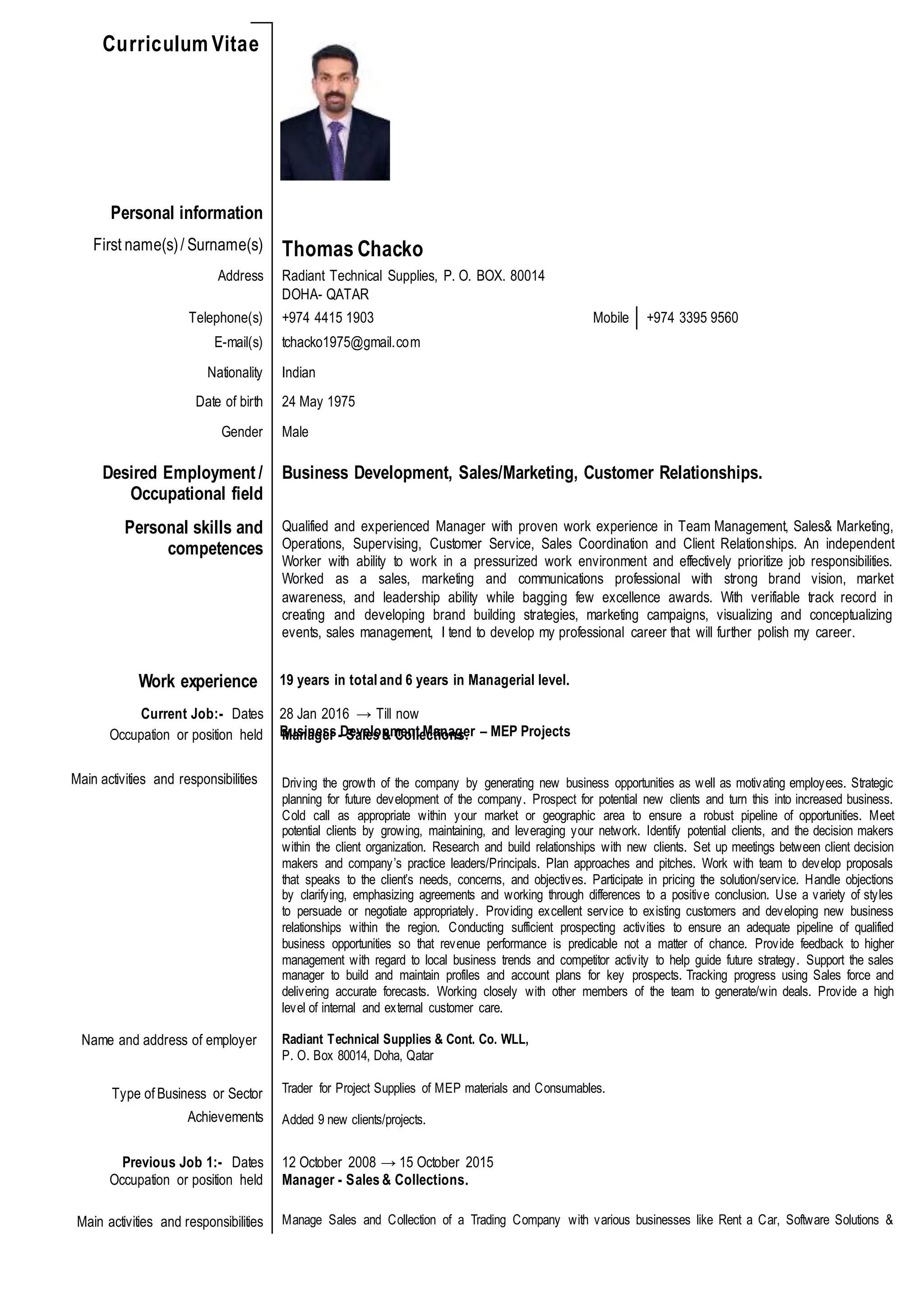 CV Covering Letter- Suitable post. - 02012017 | PDF