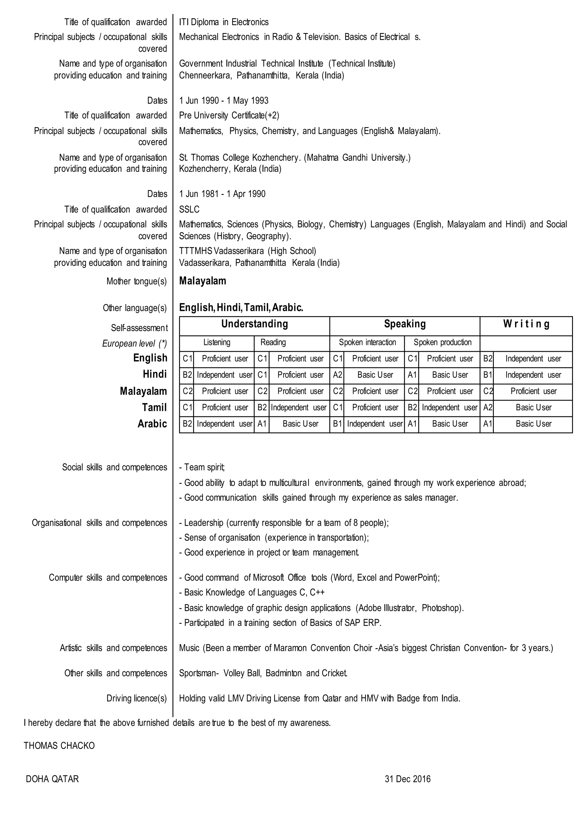 CV Covering Letter- Suitable post. - 02012017 | PDF