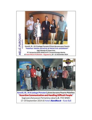 Silabus Pelatihan "The Power of LEADERSHIP and SUPERVISORY Skill for Manajer & Supervisor". | DOCX