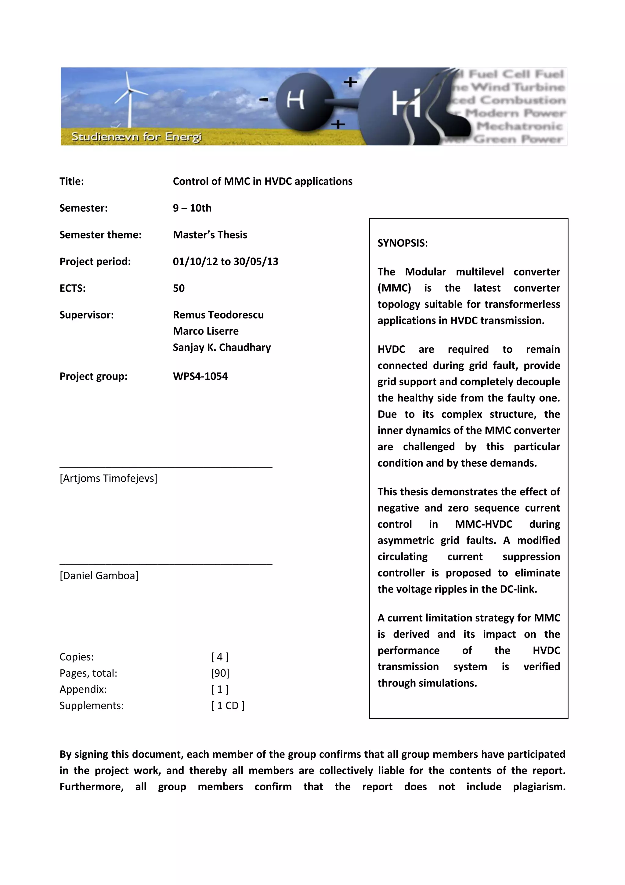 Control_of_MMC_in_HVDC_Applications_Masters_Thesis_WPS4_1054 | PDF ...