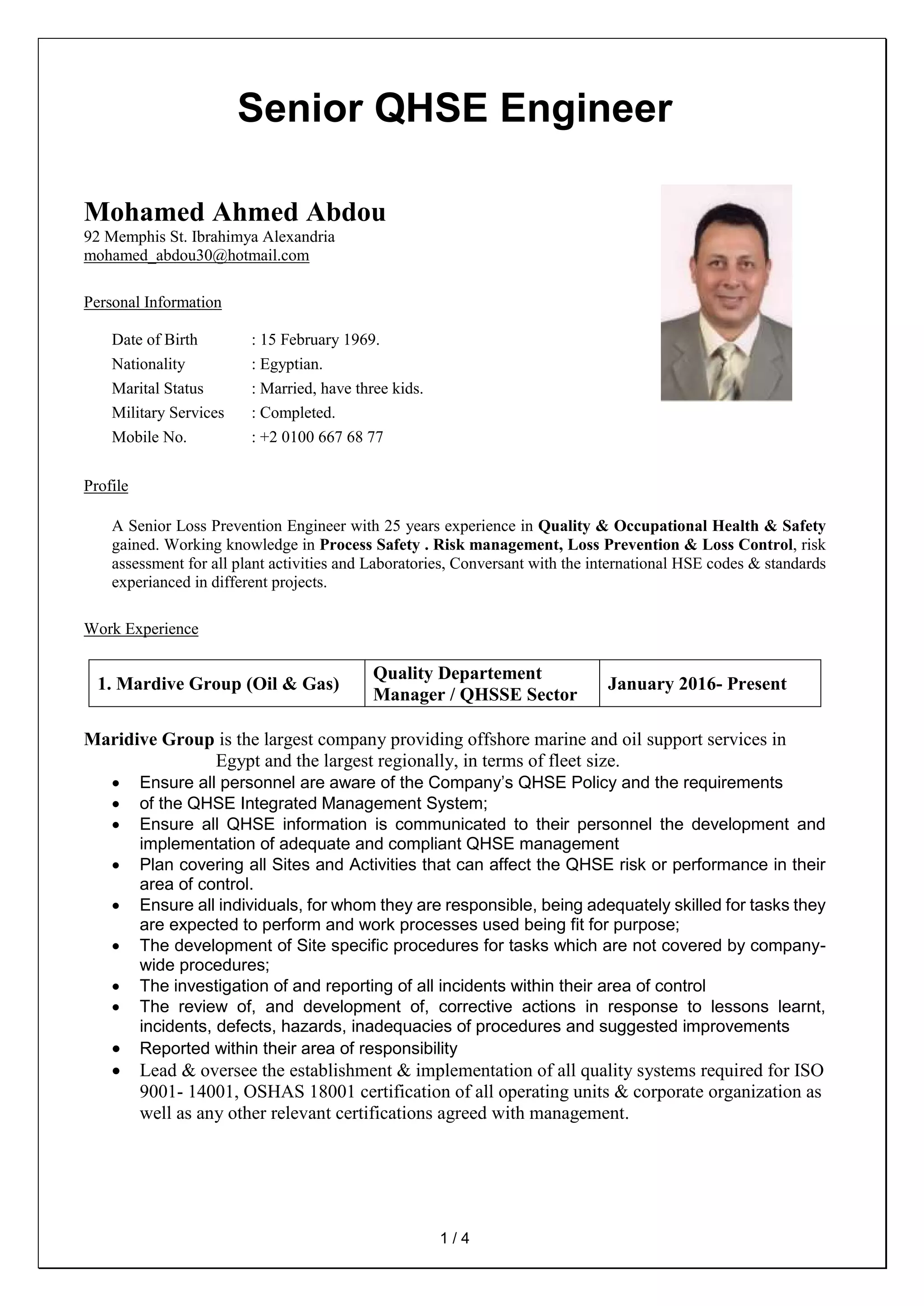 M - Abdo CV | PDF