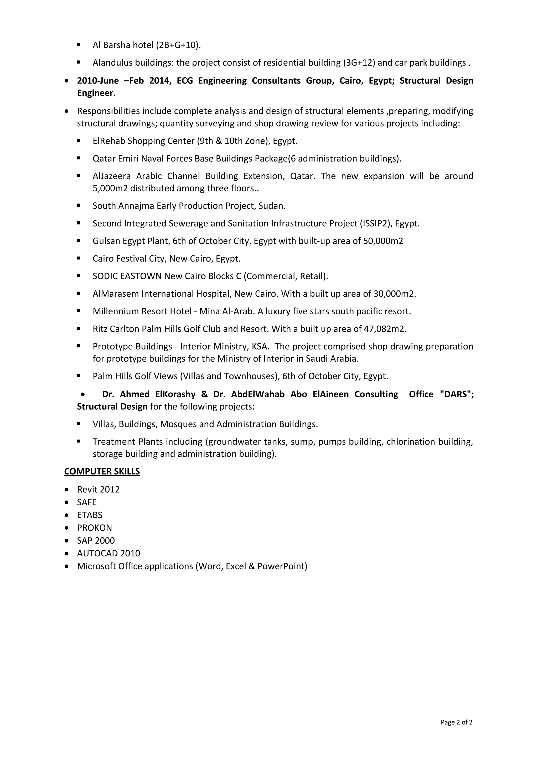 Baher Massoud - Structural Engineer- | DOC